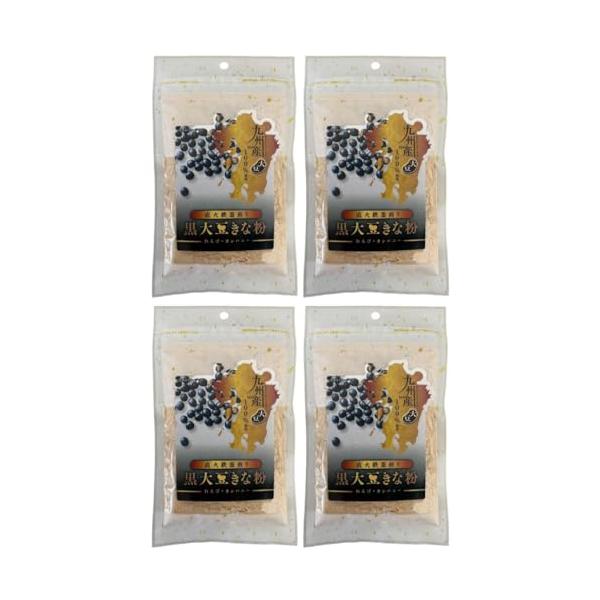 九州の恵み、黒大豆の深い香り 原材料:黒大豆(九州産)(遺伝子組み換えではない)内容量:80g*4袋アレルギー表示:大豆食品・飲料・お酒/乾物/きな粉