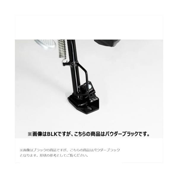 適合車種：CC110(22-)色[カラー]：ブラック仕様：クロスカブ110純正サイドスタンド専用仕上げ(表面処理)：パウダーコート*ツーリング時など荷物を多く積載した際の転倒リスクを軽減。特に緩い地面や熱されたアスファルトに駐車を行う際に活...