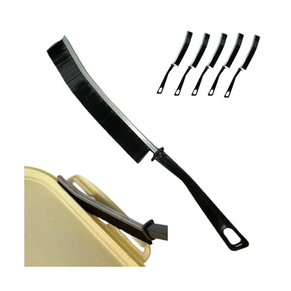 多機能すき間掃除ブラシ《5本セット》・全長：約23cm ・ブラシ部：約12.5cm * 幅2cm・材質：PP ハンドル 、ナイロン ブラシ ・セット内容：ブラシ5本入り・特長：極細ブラシと角度付きヘッドで、入り組んだすき間汚れをしっかり除去...