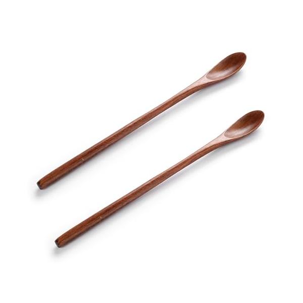 内容 2本セット；サイズ：20cm*2cm。 高品質木材 木製上質な楠木で作られ、耐久性と優れた品質を確保しています。変形しにくく、菌の繁殖を防ぐことができます。非常に衛生的で。 シンプルで便利 カクテル、コーヒー、他の飲み物を簡単に混ぜる...
