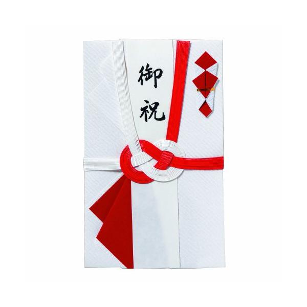 用途 婚礼用・一般御祝本体原紙に檀紙を使用した大判タイプの御祝用金封です。赤白10本あわじ結びの水引飾りを使用しています。 サイズ 120*195mm 短冊 寿・御結婚御祝・御祝・無地中包付文房具・オフィス用品/のし・冠婚葬祭用品/水引