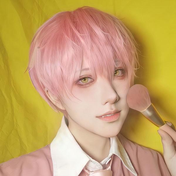 [ セット内容 ]フルウイッグ/ヘアネット【※こちらの商品は、個人差等ございますので、商品ご到着後、お客様ご自身より手くしやカット等多少の調節が必要な場合もございます。】「記載のないアクセサリー　小物等は付属しません」[ カラー ]ピンク[...
