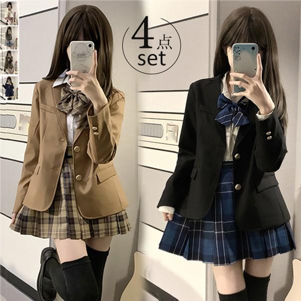 卒業式 スーツ 女の子 入学式 入学祝い 4点セット 中学生 高校生