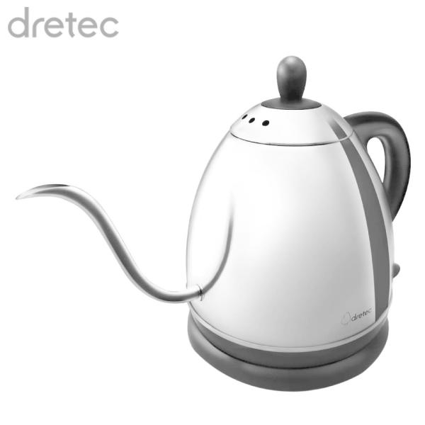 ▼特徴・本格的なドリップコーヒーを楽しめる電気ドリップケトル「ティピカ」です！・火を使わずにドリップ用のお湯を温められるので沸騰時に止める手間や溢れる心配も無い便利なケトルです。▼商品詳細品番：PO-158SV商品名：dretec ドリップ...