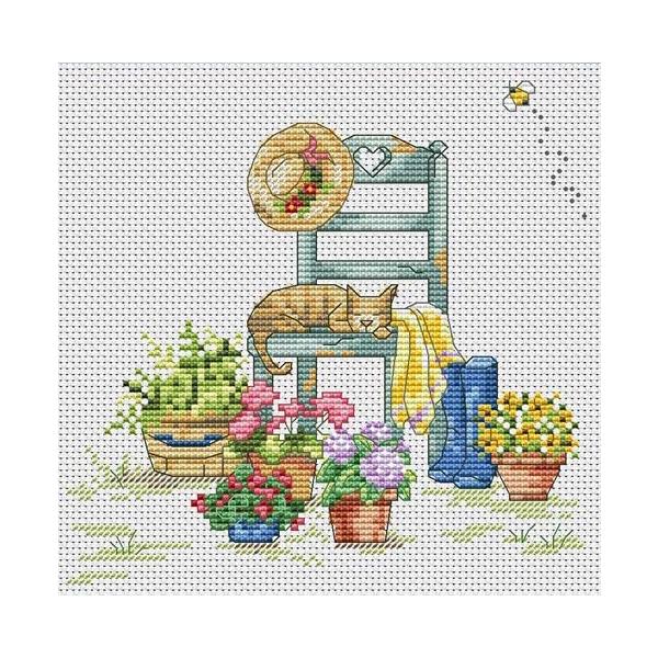 OLanTA（ウクライナ） のクロスステッチ刺繍キットです。■サイズ：14 x 14 cm■キット内容・刺繍糸（PERI）・刺繍布（Zweigart）　アイーダ(白・無地)、16カウント（1センチに6.3目）・針・図案、英文の説明書（簡単な...