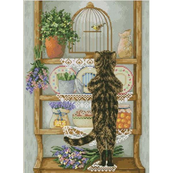 OLanTA（ウクライナ） のクロスステッチ刺繍キットです。■サイズ：22 x 30 cm■キット内容・刺繍糸（PERI）・刺繍布（Zweigart）　アイーダ(無地)、16カウント（1センチに6.3目）・針・図案、英文の説明書（簡単な日本...