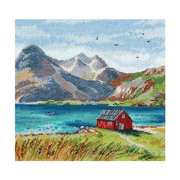 ロシアのメーカー、OVENのクロスステッチ刺繍キットです。■サイズ：20 × 20 センチ■キット内容・刺繍糸・刺繍布(無地) 16カウント（1センチに6.3目）・針・カラー図案・説明書（英語、ロシア語）※日本語による補足説明をお付けします...