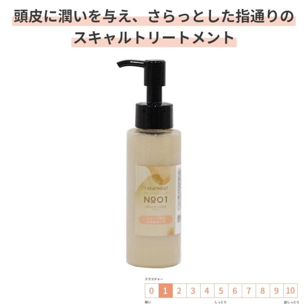 スタイリストの方からも高評価のスキャルプケアトリートメント商品名：GRACE HOME BEAUTY No.01 トリートメント 試供品効能：スキャルプケアしっとり度：弱香り：フローラル対象毛：細毛・軟毛・エイジング・頭皮の悩み主な成分：発...
