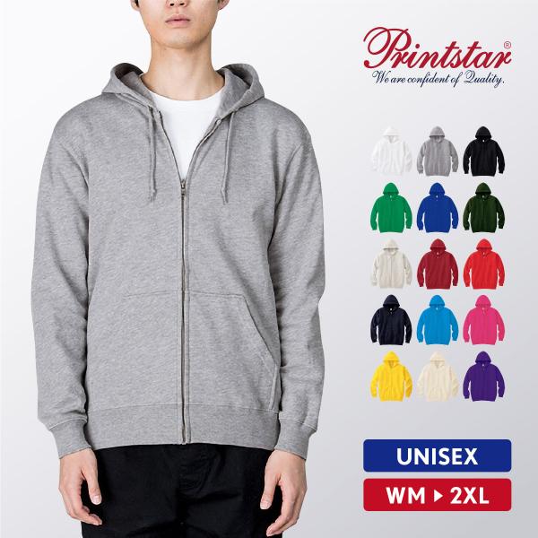 品番：00217-MLZ品名：8.4オンス ジップアップライトパーカーブランド：Printstar プリントスター●素材285g/m2(8.4oz) 裏毛（裏パイル）綿100%※杢グレー：綿90% ポリエステル10%※オートミール：綿93%...