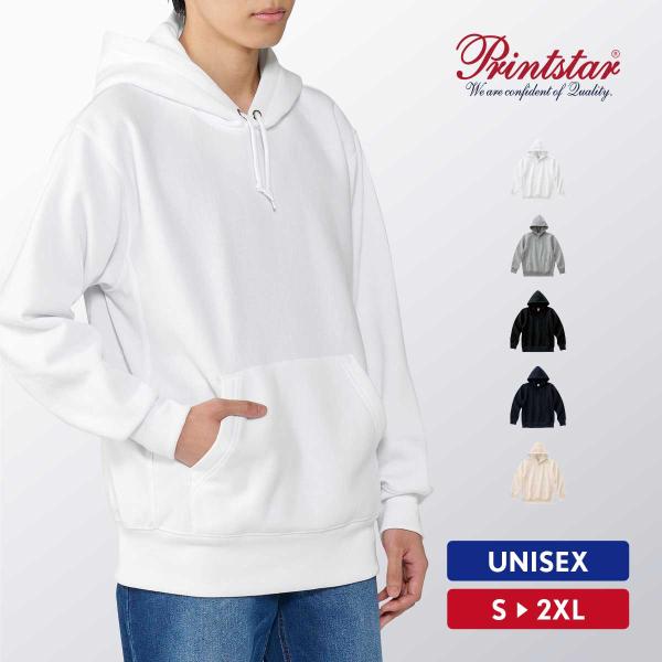 品番：00228-FVH品名：12.0オンス 裏起毛ヘビープルパーカーブランド：Printstar プリントスター●素材410g/m2(12.0oz) 裏起毛素材：綿88％ ポリエステル12％ (表側：綿100%）●サイズ展開S / M /...