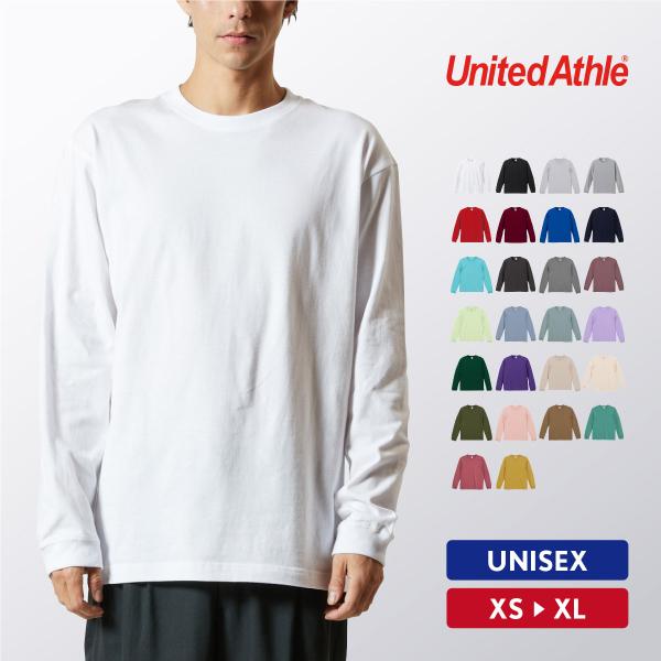 品番：5011-01品名：5.6オンス ロングスリーブ Tシャツ（1.6インチリブ）ブランド：United Athle ユナイテッドアスレ●素材5.6oz綿100%　セミコーマ糸ミックスグレー：綿90%、ポリエステル10%アッシュ：綿98%...