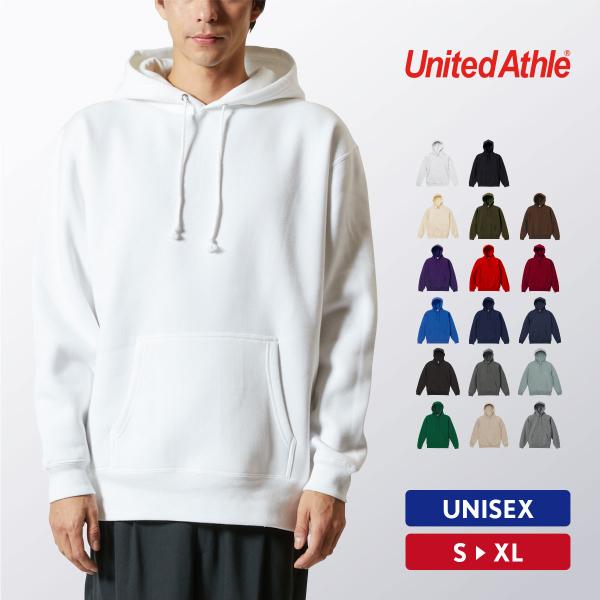 品番：5618-01品名：10.0オンス T/Cスウェット プルオーバー パーカ（裏起毛）ブランド：United Athle ユナイテッドアスレ●素材10.0oz 裏起毛綿52%、ポリエステル48%（表糸：綿100%）●サイズスペック(cm...