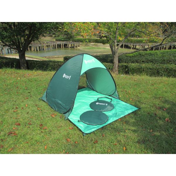 ★送料無料（北海道・沖縄・離島を除く）●サイズ使用時 - 約W1450×D1680×H1150ｍｍ（ドーム内奥行約1000ｍｍ)収納時 - 約Φ500×D80ｍｍ●重量約1.2 kg●付属品専用クッション収納袋、ピンペグ