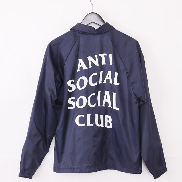 【ブランド名】ANTI SOCIAL SOCIAL CLUB (アンチソーシャルソーシャルクラブ)【商品名】17AW Risk Coach Jacket【カラー】ネイビー【付属品・素材】画像参照【サイズ】S【寸法】肩幅cm　身幅51cm　着...