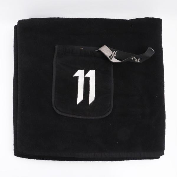 【ブランド名】11 BY BORIS BIDJAN SABERI (11バイボリスジャンサベリ)【商品名】パッチポケットタオル【カラー】ブラック【付属品・素材】画像参照【サイズ】F【寸法】縦幅約173.5cm　横幅約91.5cm【ランク】D...
