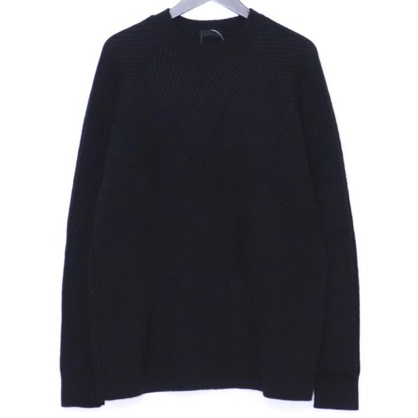 【ブランド名】DEVOA (デヴォア)【商品名】Knit wool / ニット ウール セーター プルオーバー【型番】【カラー】ブラック【付属品・素材】画像参照【サイズ】3【寸法】肩幅cm　身幅52cm　着丈68cm　袖丈cm【ランク】BC...