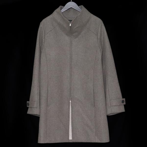 【ブランド名】OURET STUDIOUS (オーレット ストゥディオス)【商品名】ウールカシミヤコート【カラー】グレー【付属品・素材】画像参照【サイズ】不明【寸法】肩幅43cm　身幅49cm　着丈95cm　袖丈61cm【ランク】B【状態】...