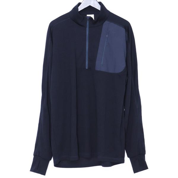 【ブランド名】DAIWA LIFESTYLE (ダイワピア ライフスタイル)【商品名】BASE LAYER HALFZIP SHIRTS / レイヤーハーフジップシャツ 長袖 胸ポケット【型番】DE-130-5023WEX【カラー】ネイビー...