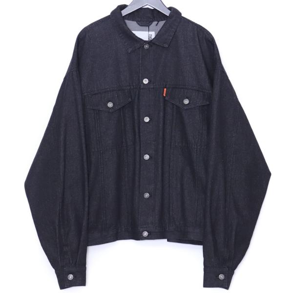 【ブランド名】TIGHTBOOTH (タイトブース)【商品名】LABEL LOGO DENIM JACKET / ラベルロゴデニムジャケット gジャン【型番】FW24-JK07【カラー】ブラック【付属品・素材】画像参照【サイズ】L【寸法】肩...