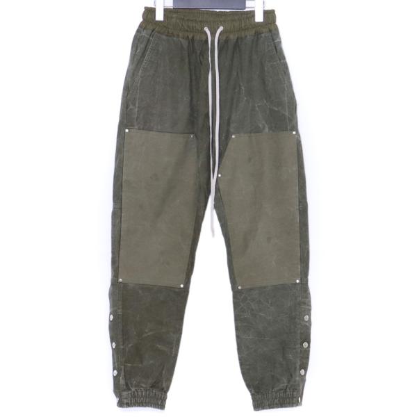 【ブランド名】INDEPICT (インディピクト)【商品名】ミリタリー テント生地 ダブルニー トラックパンツ / pants【型番】【カラー】カーキ【付属品・素材】画像参照【サイズ】M【寸法】ウエスト56cm　もも幅33cm　裾幅13cm...