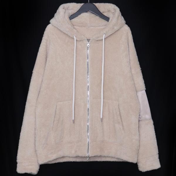 【ブランド名】RESOUND CLOTHING (リサウンドクロージング)【商品名】BOA ZIP LOOSE HOODIE / ボアジップパーカー ルーズフーディー オーバーサイズ【型番】RC26-C-008【カラー】ベージュ【付属品・素...
