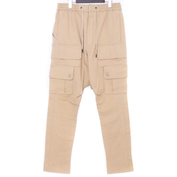 【ブランド名】DEVOA (デヴォア)【商品名】カーゴパンツ コットン リネン / Cargo Pants Cotton Linen サルエル【カラー】ライトベージュ【付属品・素材】画像参照【サイズ】2【寸法】ウエスト78cm　もも幅26c...