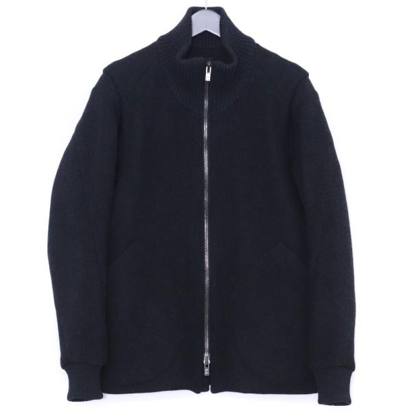 【ブランド名】DEVOA (デヴォア)【商品名】High neck jacket / ハイネックジャケット ブルゾン ウール【型番】JKK-OPH【カラー】ブラック【付属品・素材】画像参照【サイズ】2【寸法】肩幅48cm　身幅56cm　着丈...