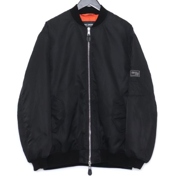 RAF SIMONS Classic bomber Detached print サイズ36 ブラック RAF SIMONS Classic bomber Detached print サイズ36 ブラック