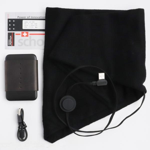 【ブランド名】DEVOA (デヴォア)【商品名】Pure Cashmere Electrically Heated Scarf【カラー】ブラック【付属品・素材】画像参照【サイズ】F【寸法】縦幅約26.5cm　横幅約110cm【ランク】A【状...