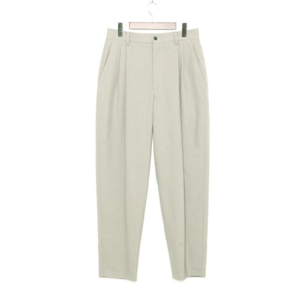 【ブランド名】Graphpaper (グラフペーパー)【商品名】21SS FINE WOOL TROPICAL PANTS タックパンツ【型番】【カラー】グレー【付属品・素材】画像参照【サイズ】1【寸法】ウエスト80cm　もも幅34cm　裾...