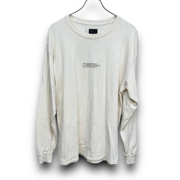 【ブランド名】WIND AND SEA × AMERI (ウィンダンシー アメリ)【商品名】SANDWICH LONG TEE【カラー】アイボリー【付属品・素材】画像参照【サイズ】M【寸法】肩幅52cm　身幅54cm　着丈70cm　袖丈62...