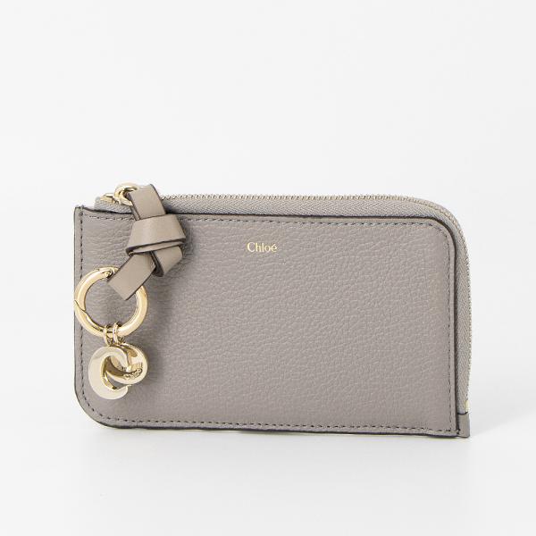 クロエ CHLOE フラグメントケース グレインレザーカードケース ALPHABET ウォレット CHC21WP944F57 053 CASHMERE GREY [2026SS]
