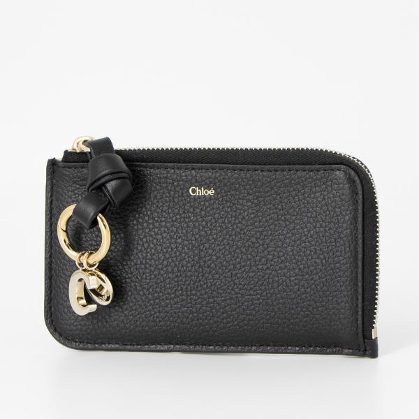 クロエ CHLOE フラグメントケース グレインレザーカードケース ALPHABET ウォレット CHC21WP944F57 001 BLACK [2026SS]