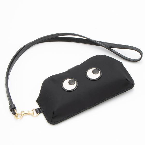 アニヤハインドマーチ ANYA HINDMARCH 眼鏡ケース EYES SUNGLASS HOLDER アイズサングラスホルダー 5050925180283 BLACK [2025SS]