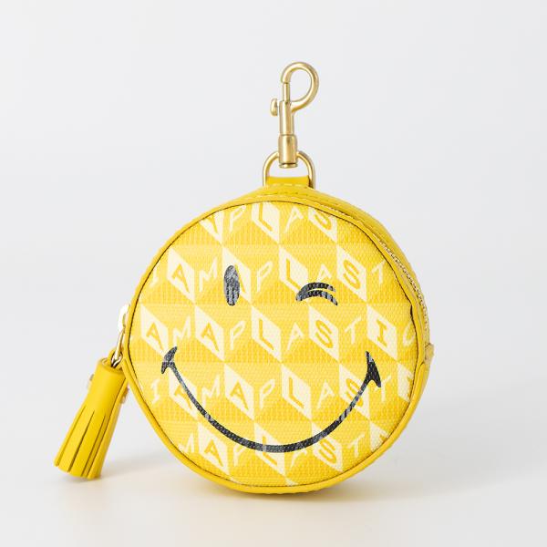 アニヤハインドマーチ ANYA HINDMARCH イヤホンケース 「I AM a Plastic Bag」WINK EAR PHONES POUCH 5050925194266 LEMON CURD [2025AW]