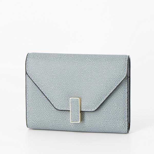 ヴァレクストラ VALEXTRA イジィデ 3つ折り財布(小銭入れ付き) ナイアガラブルー ISIDE TRIFOLD SGES0005028LOCPS99 BG NIAGARA [2026SS]