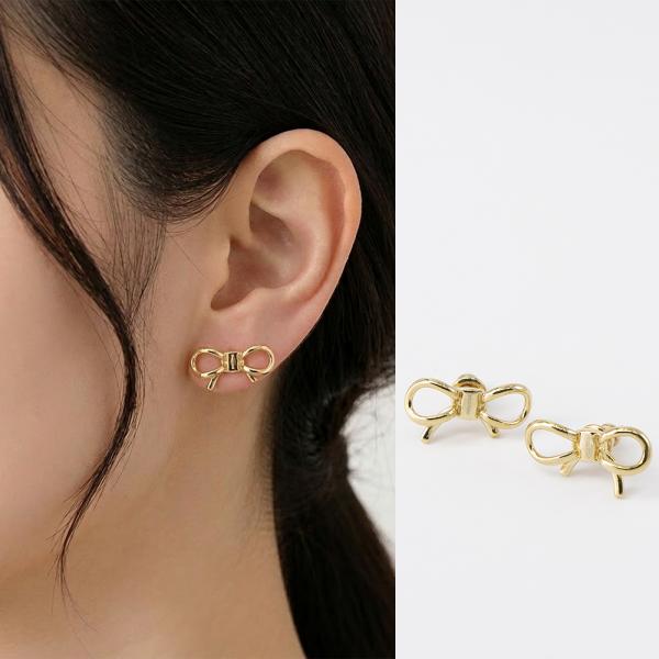 フェラガモ FERRAGAMO ピアス リボンモチーフ ORECCHINI CON FIOCCO 760949 791133 ORO [2026SS]