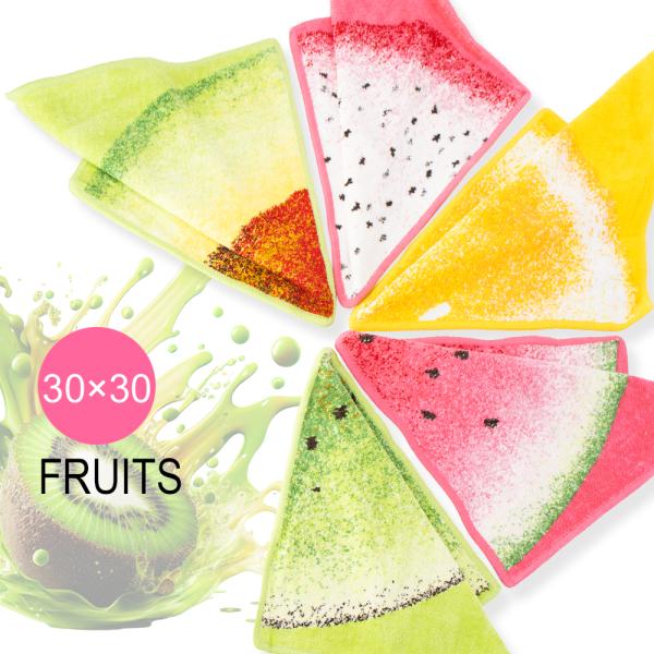 フェイラー FEILER ハンカチ 30cm×30cm フルーツ アボカド キウイ メロン オレンジ ピタヤ FRUITS AVOCADO KIWI MELONE ORANGE PITAYA タオルハンカチ [2025SS]
