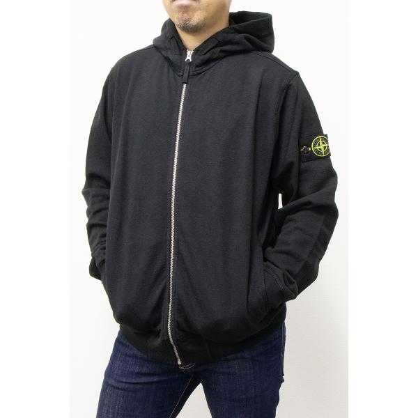 ストーンアイランド STONE ISLAND メンズ フーディー パーカ ブラック MALFILE FLEECE OLD EFFECT K1S156100021 S0060 V0029 BLACK [2025SS]