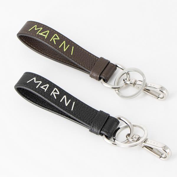 マルニ MARNI キーリング PCMI0018A2 P6533 00N99 BLACK 00M80 COFFEE [2025AW]