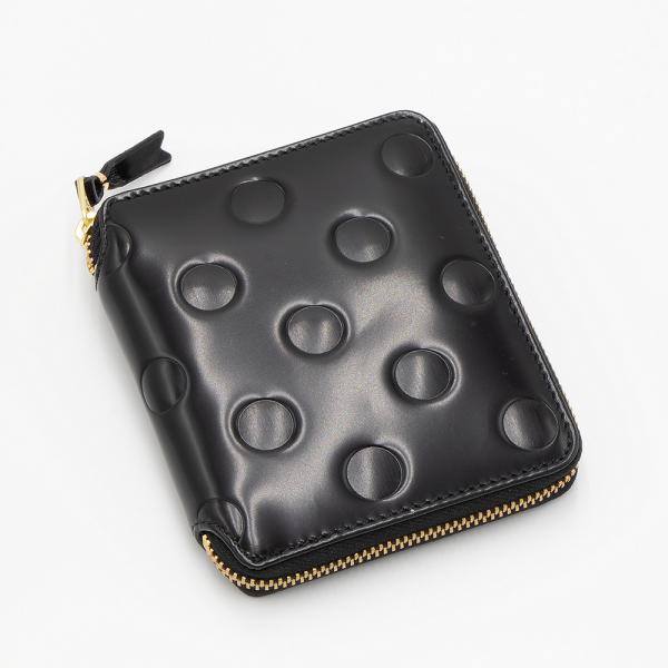 コムデギャルソン COMME des GARCONS ラウンドファスナー財布 POLKA DOTS SA2100NE [2025AW]