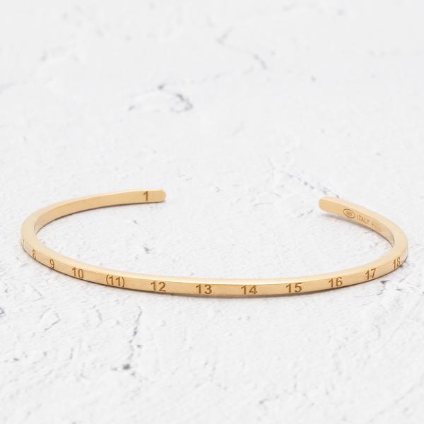 メゾンマルジェラ MAISON MARGIELA バングル ゴールド 11 SI8UY0001 SV0129 950 YELLOW GOLD PLATING BURATTATO [2025SS]