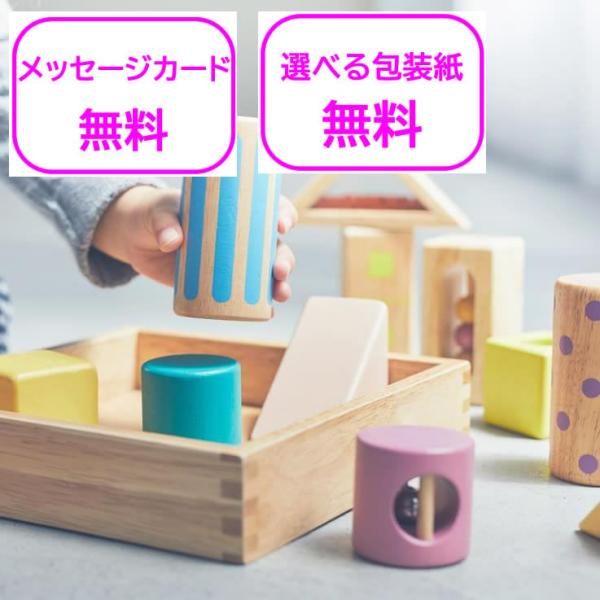 見た目もかわいい音のなる積木です。丸・三角・四角それぞれに異なる仕掛けが入っていて、中が見えるブロックでその動きを楽しむことができます。 中が見えないつみきには、どんな仕掛けが入っているか想像する力も自然と養われます。見て楽しい、振って楽し...