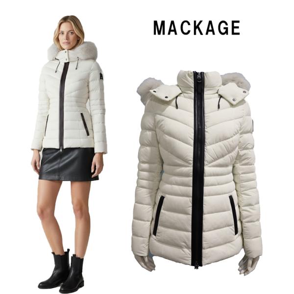 MACKAGE　マッカージュ　レディース　ダウンジャケット　ミディアム　ダウンコートPATSY-BX ファー付き ストレッチダウン 　　MACKAGEが誇る、最強ストレッチダウン。マルチWAYストレッチ素材を使用し、あらゆるシーンに対応する...