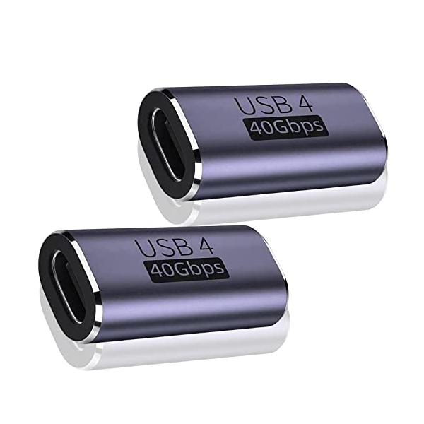 セット内容：2個セットで提供され、コンパクトな設計のため、車内、オフィス、家、財布、バッグなどに置いて使えます。40Gbps高速伝送＆5A高速充電：最新のType-C 3.2技術を採用し、USB4.0最大40GbpsのThunderbolt...