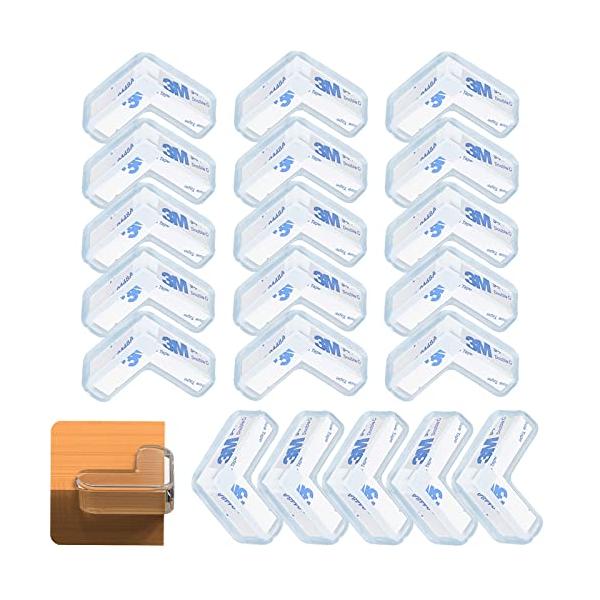 20個のクッション性が高くて、万が一子供がぶつかっても全然平気です。台所、机、テーブル、テレビ台や戸棚などの家具の角からしっかり守っ無色透明のデザインで、コーナーガードとして使用しても違和感なく目立たずに馴染んでくれます。お子さんの注意もひ...