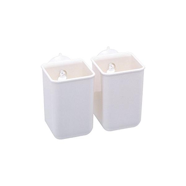 サイズ:6×6.5×9.5cm内容量:2個入耐荷重:300g取付方法:吸盤(補助板付き)シェーバーや歯ブラシの収納に。電動歯ブラシもぴったりなサイズ。ジャマにならず、コンパクトに使用できるミニタイプ2個入り。吸盤で簡単取り付けできる。吸盤補...