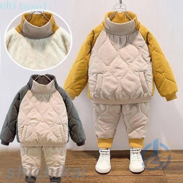 ● 商品名        子供服 セットアップ  キッズ  男の子 防寒 あったか         ● 生産国        中国          ● 商品特性1        素材：ポリエステル100%   内容物：2点 サイズ :  ...