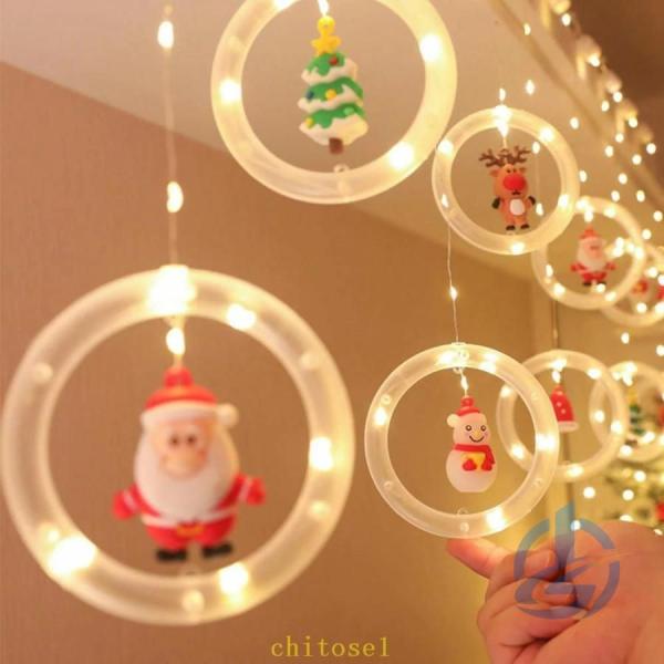 【かわいいキャラクター付き】  とてもかわいいクリスマスキャラクターが付いています。サンタクロース×２個、トナカイ×２個、クリスマスツリー×２個、クリスマスハット×２個、雪だるま×２個がセットになっております。またキャラクターの取付けも大変...