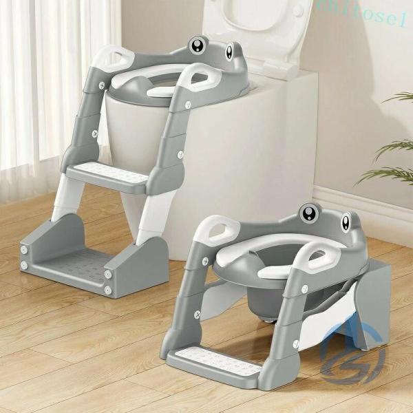 補助便座 幼児用トイレはしご ステップ式 トイトレ トレーニング 練習 踏み台 クッション おまる 補助 便座 補助便座 取っ手付き 滑り止め 折りたたみ式 組み立て簡単 ソフトクッション付 はしご トイレ補助 踏み台 幼児用便座 キッズ用...